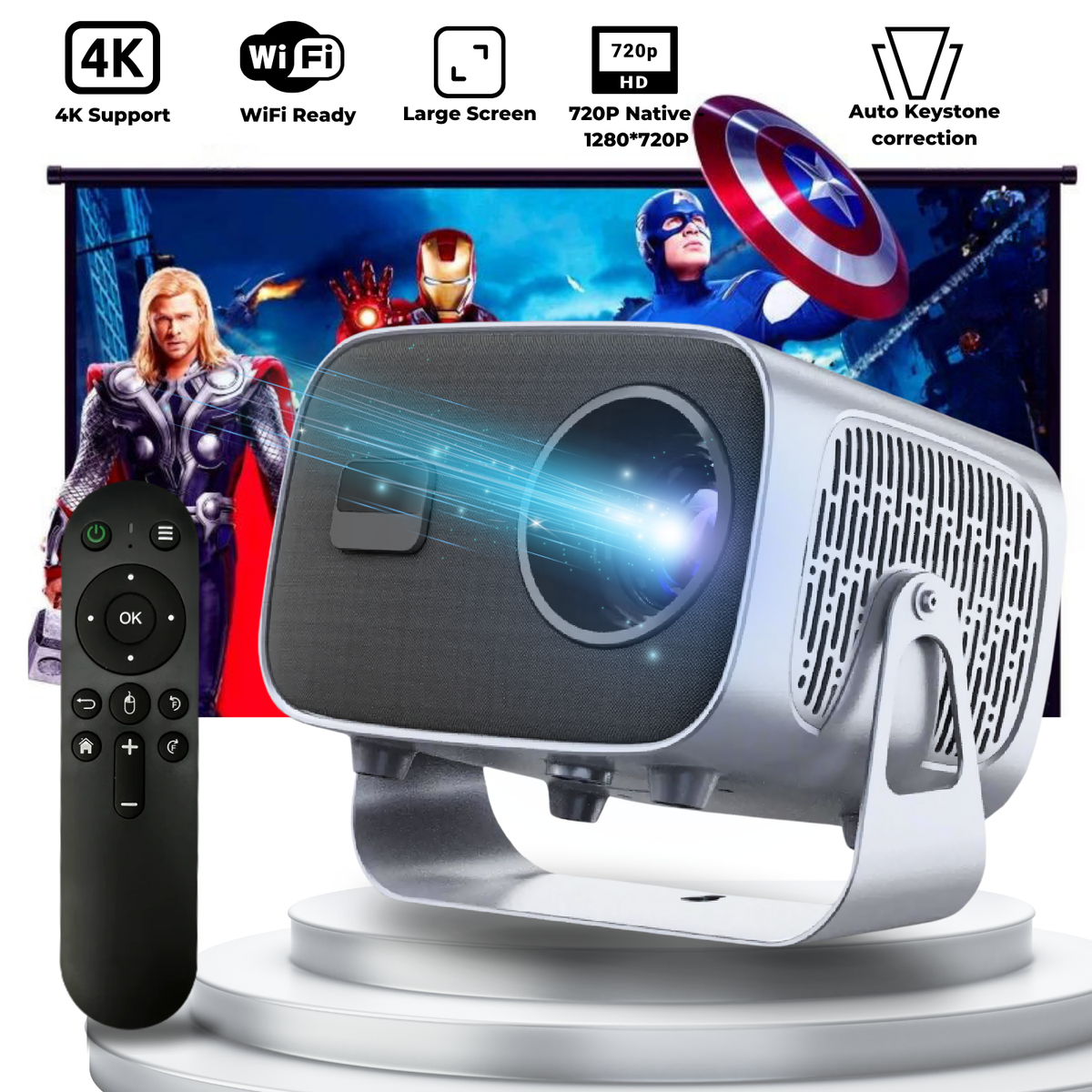 Projector for Home Theatre HD 4K Support Android 11 – BulkHunt ...