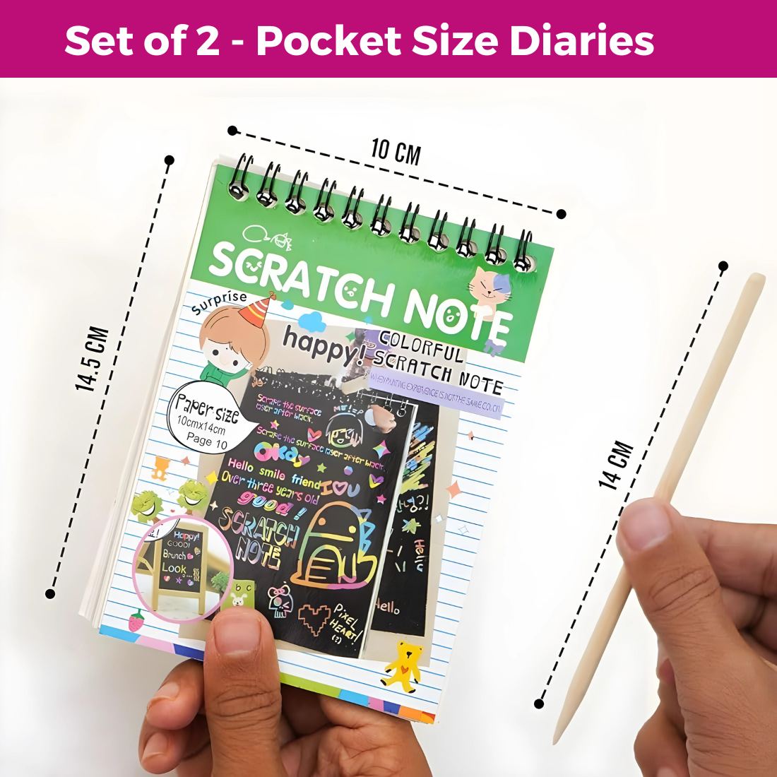Mini Scratch Pads for Kids' Fun and Affordable Return Gifts for Creati ...
