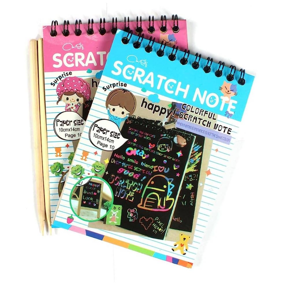Mini Scratch Pads for Kids' Fun and Affordable Return Gifts for Creati ...