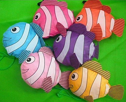 6 Pcs/Set Foldable Reusable Bags Fish Theme - BulkHunt – BulkHunt ...